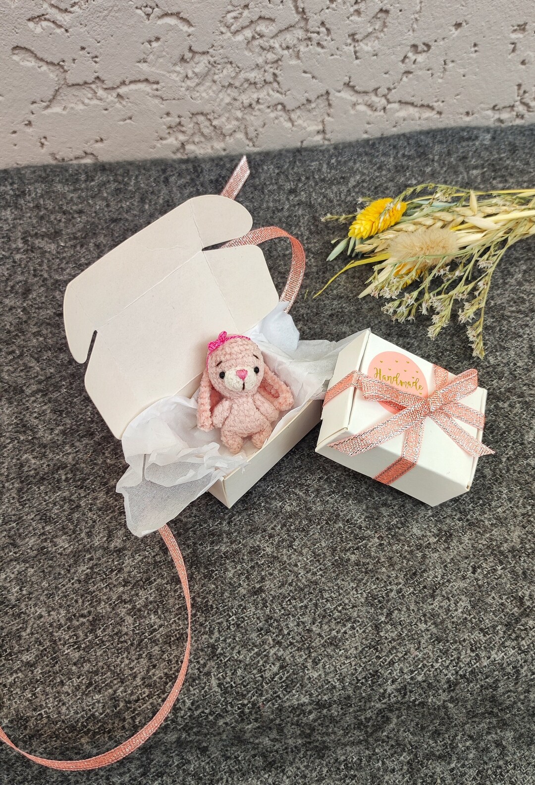 Mini Gift Lovely Bunny Rabbit Toy. Cute Tiny Plush Pocket Pet. Micro ...