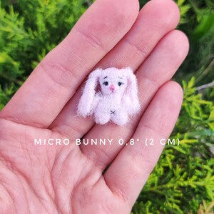 Tiniest Plush Bunny Rabbit Toy. Very Small Furry Bunny Friend for Doll ...