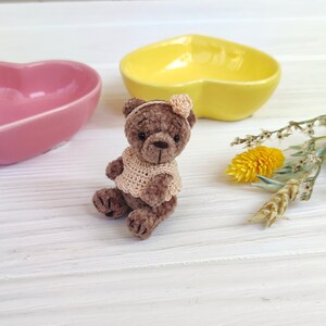 Mini Teddy Bear Plush Stress Relief Toy. Gift Anti Anxiety Toy. Support ...