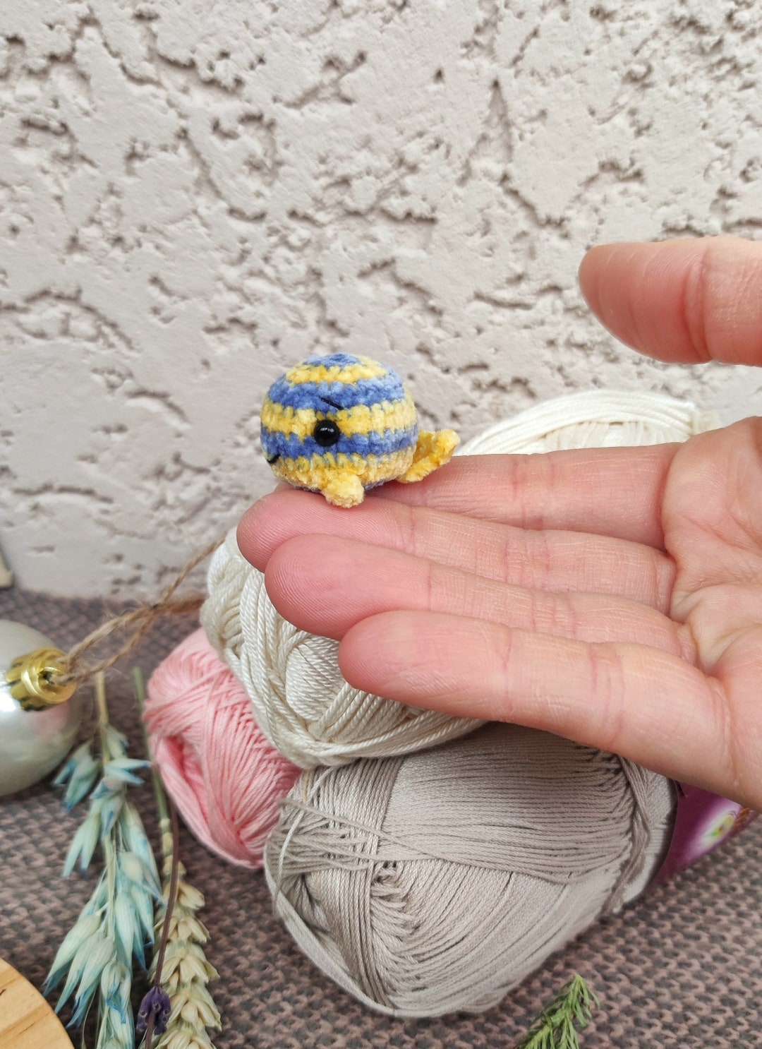 Miniature Plushie Whale Toy. Micro Stuffed Animal. Stand With Ukraine ...