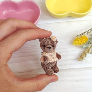 Mini Teddy Bear Plush Stress Relief Toy. Gift Anti Anxiety Toy. Support ...