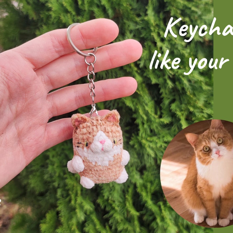 Plush Keychains Cat - Etsy