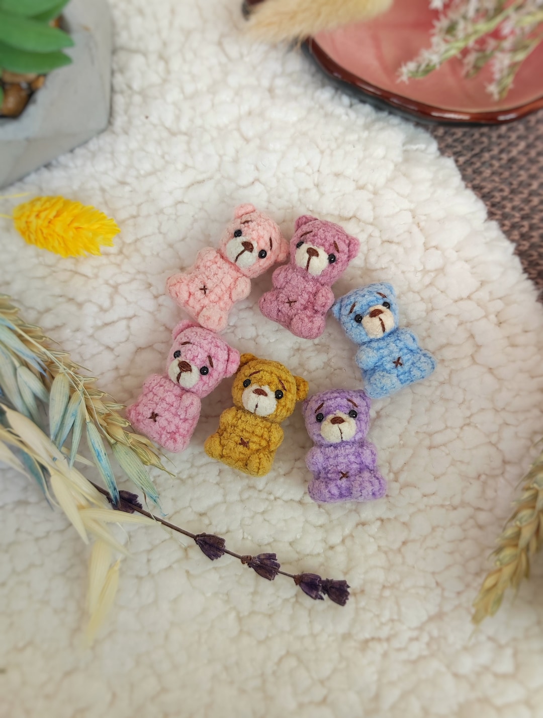 Tiny Teddy Bear Stuffed Plushies. Pocket Hug Gifts. Micro Cute Teddies ...