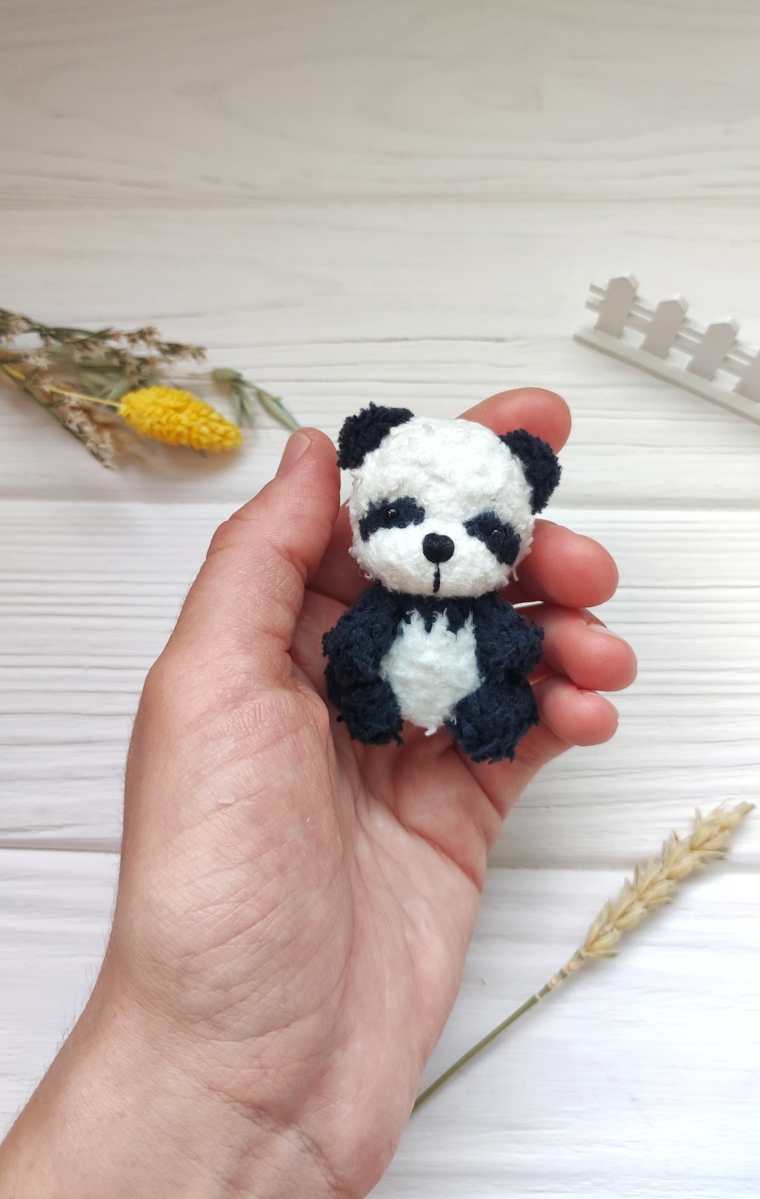 Mini Plushie Panda. Cute Soft Teddy Bear. Lovely Tiny Gift for Girl ...