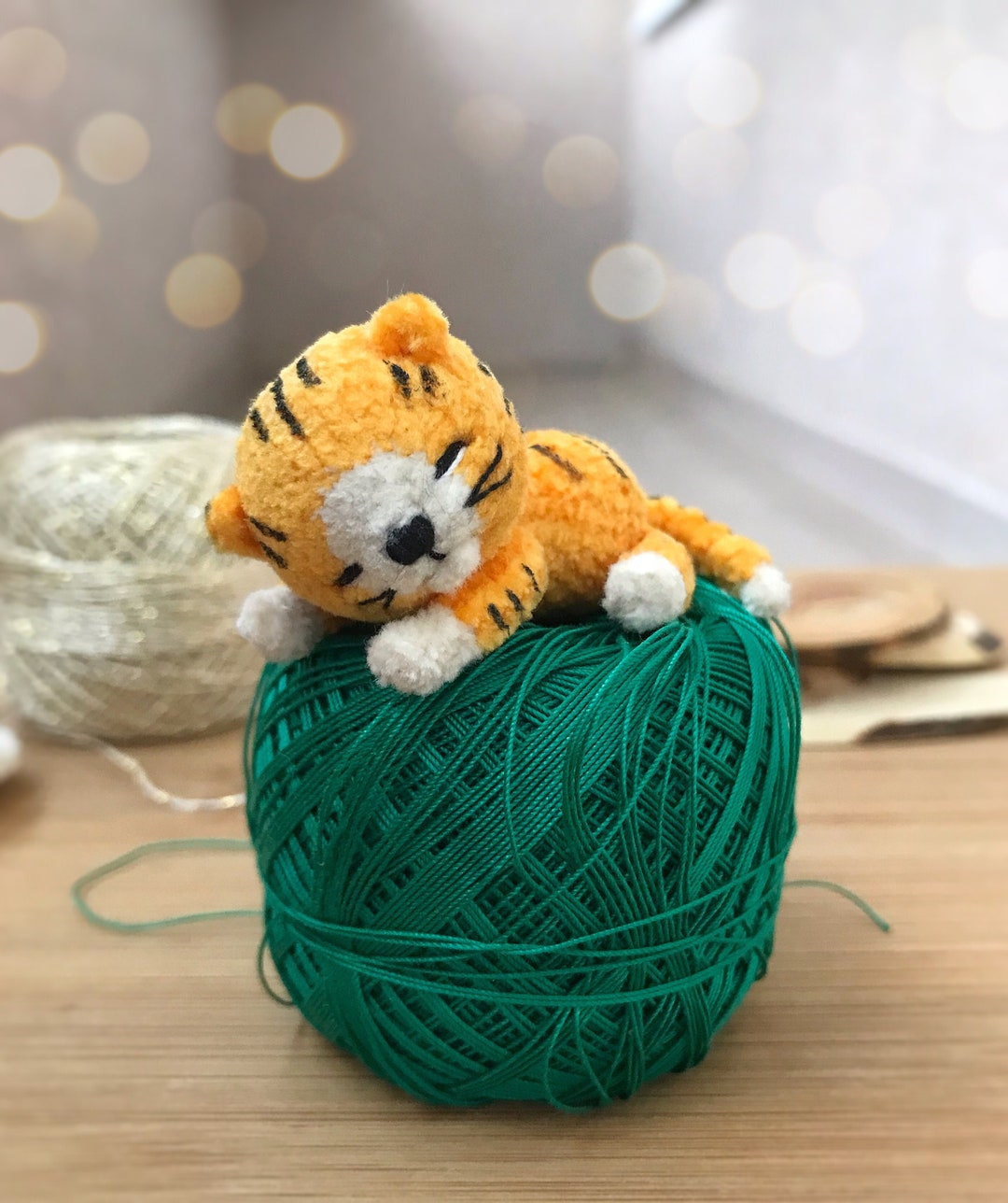 Miniature Animal Little Tiger Plush Toy. Tiny Stuffed Plushies. Cute ...