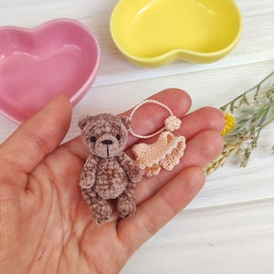 Mini Teddy Bear Plush Stress Relief Toy. Gift Anti Anxiety Toy. Support ...
