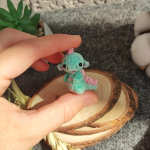 Miniature Dragon Collectiable Toy. Micro Stuffed Dino. Cute Plushie ...
