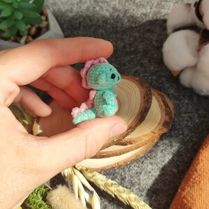 Miniature Dragon Collectiable Toy. Micro Stuffed Dino. Cute Plushie ...
