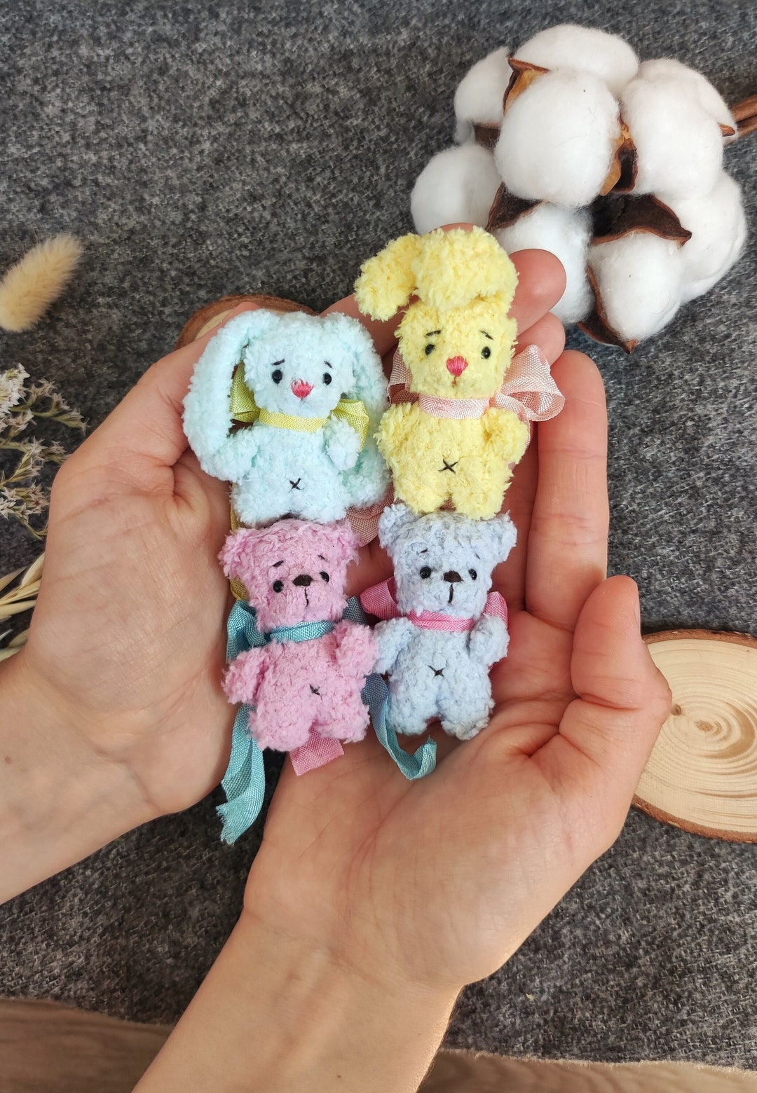 Teddy Bear Favors Tiny Stuffed Animals. Cute Mini Teddy. Lovely Stuffed ...