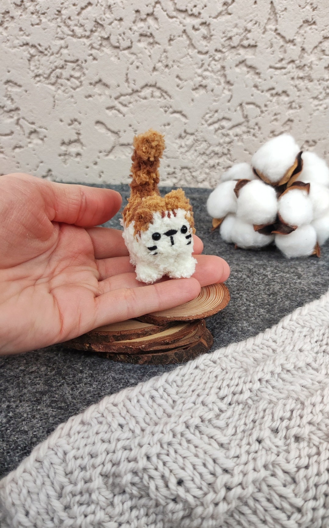 Plush Cat Miniature Stuffies. Lovely Plushy Soft Animal. Cute Tiny ...