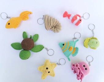 Sea Animal Keychain - Etsy