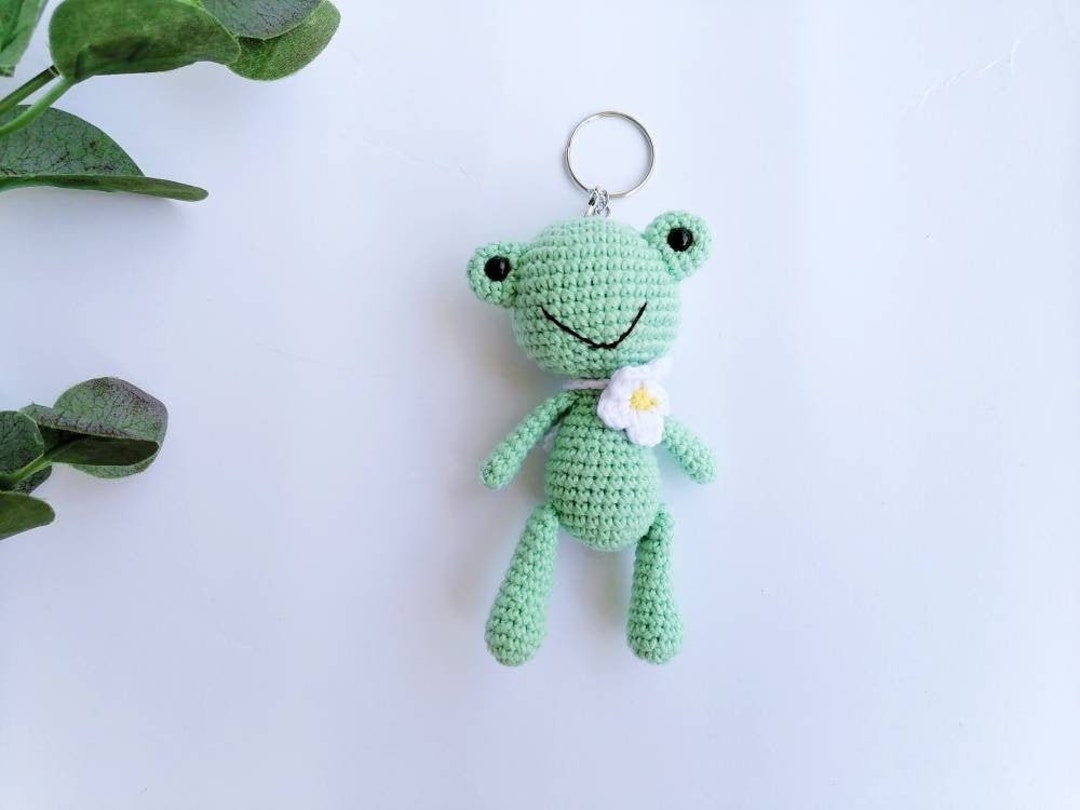 Strawberry Frog Plush Toy, Frog Car Charm, Frog Car Accessory, Frog ...