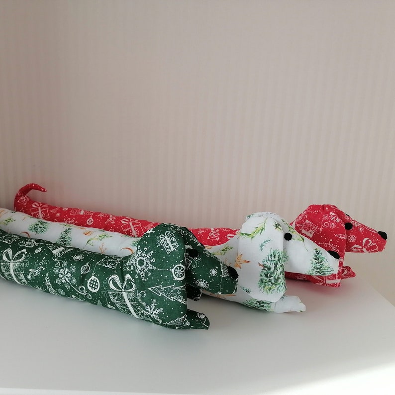 Door Draft Stopper Decorative, Dog Draft Stopper Christmas, Long Draft ...