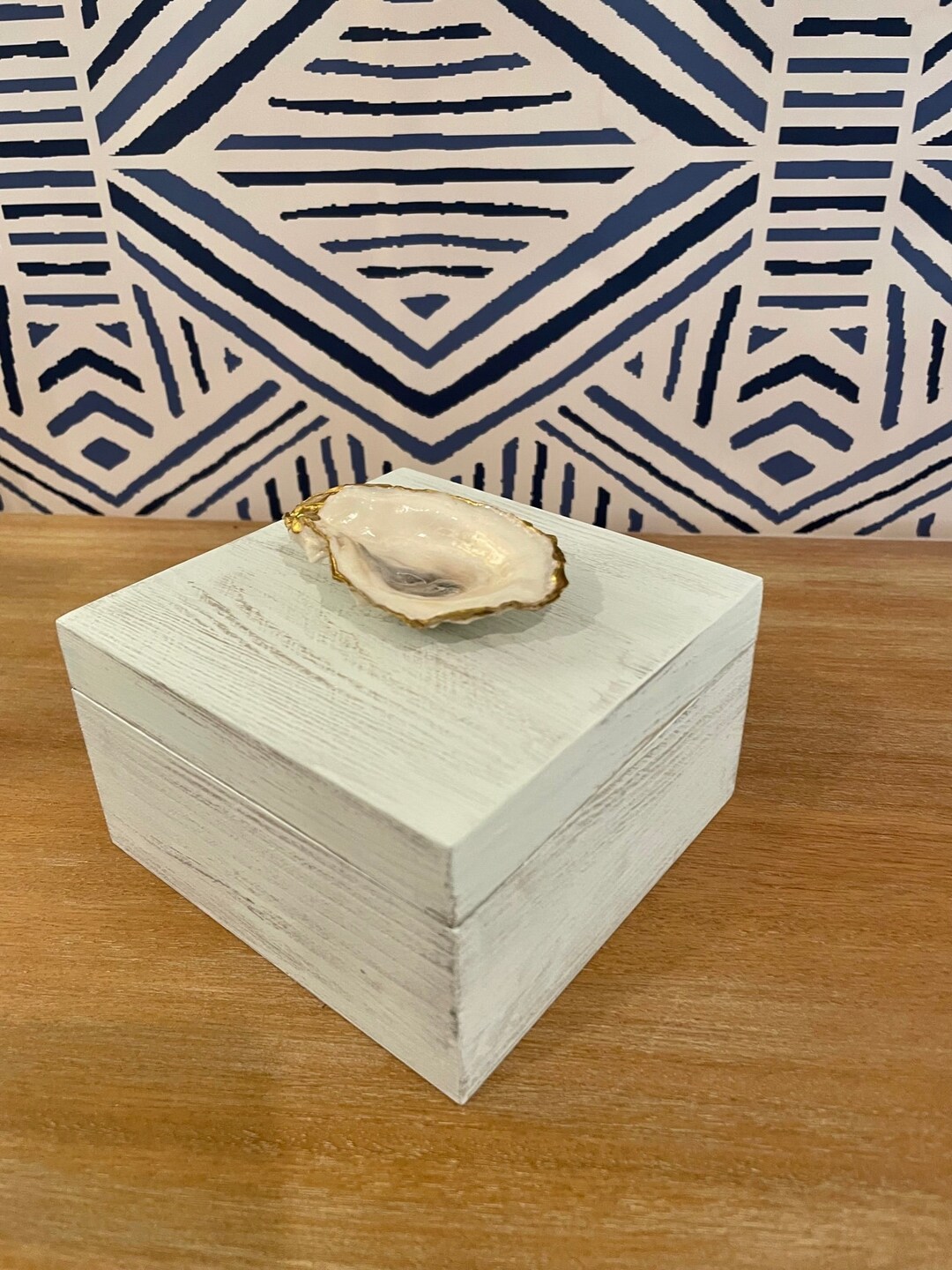 Oyster Shell Topped Small Jewelry Box - Etsy