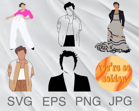 Clip Art Art & Collectibles Cute Harry Styles SVG Harry Styles Cricut ...