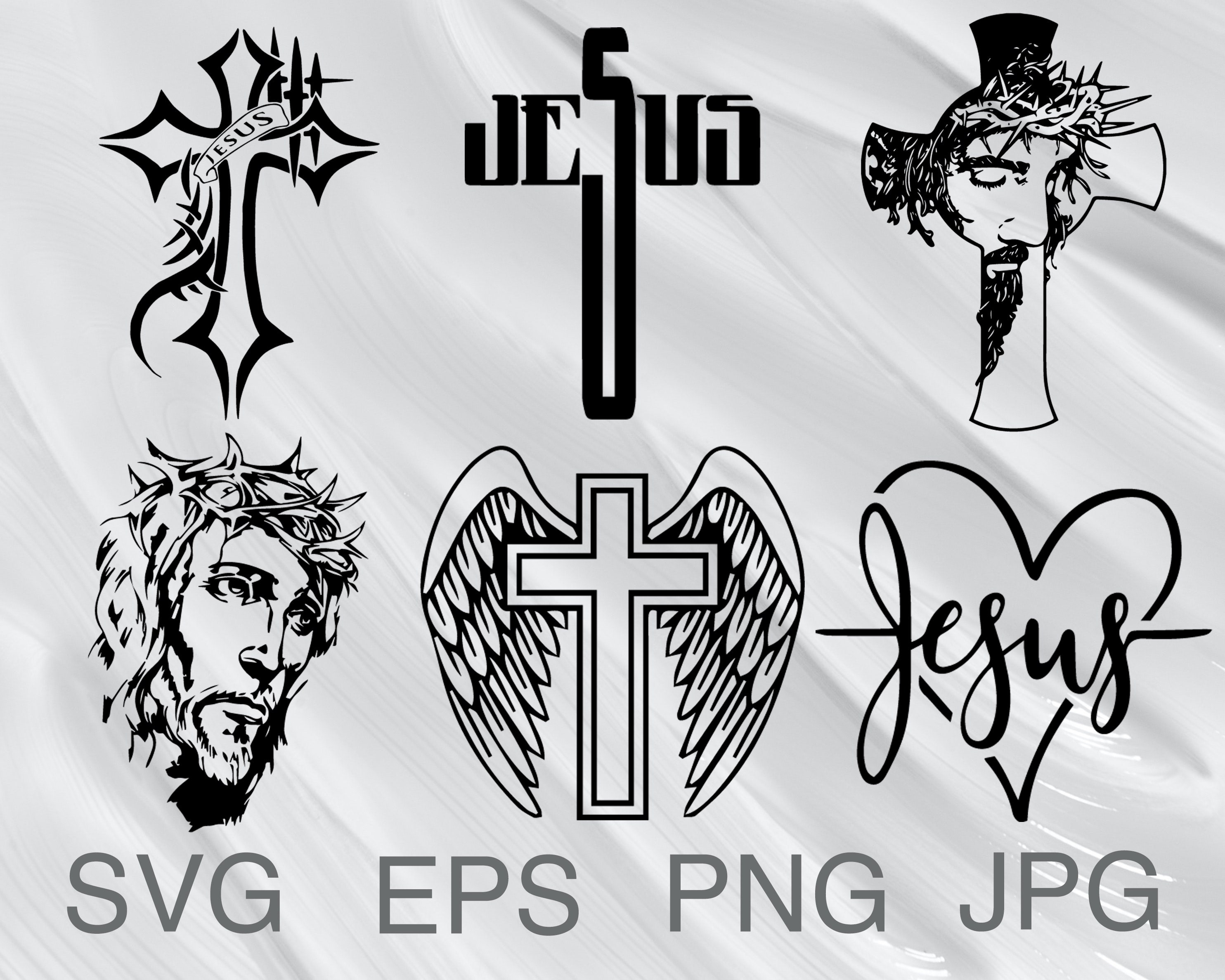 Jesus svg bundle Jesus png download religious svg files | Etsy