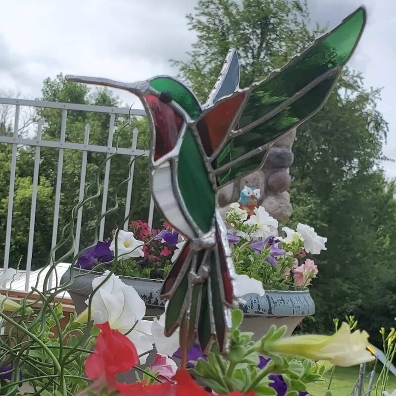 Glass Hummingbird - Etsy