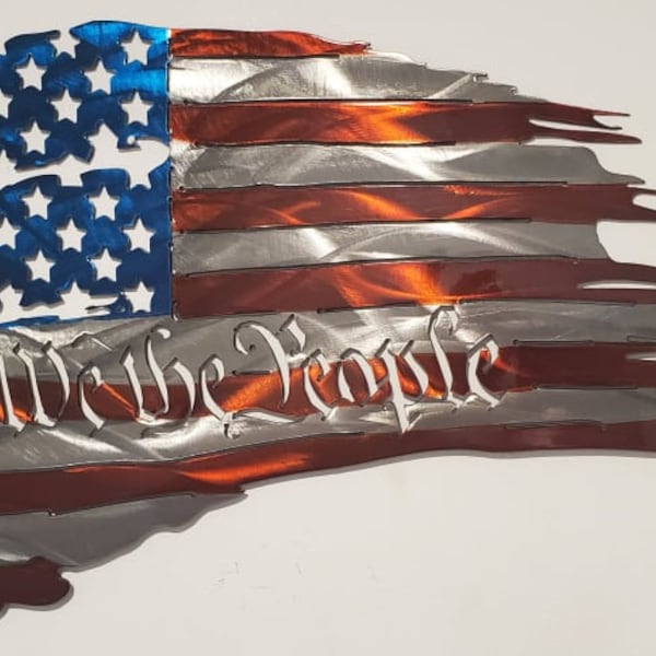 Metal American Flag Outdoor - Etsy
