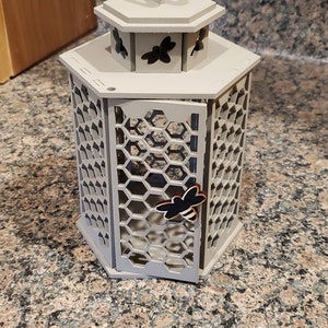 Wooden Honey Bee. Honey Comb Lantern - Etsy