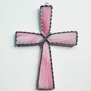 Stained Glass Cross Ornament, Stained Glass Cross Suncatcher - Etsy