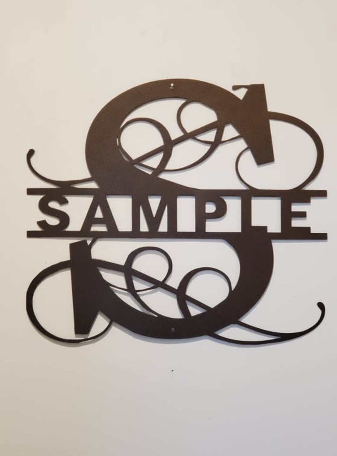 Personalized Metal Monogram Sign, Custom Metal Monogram - Etsy