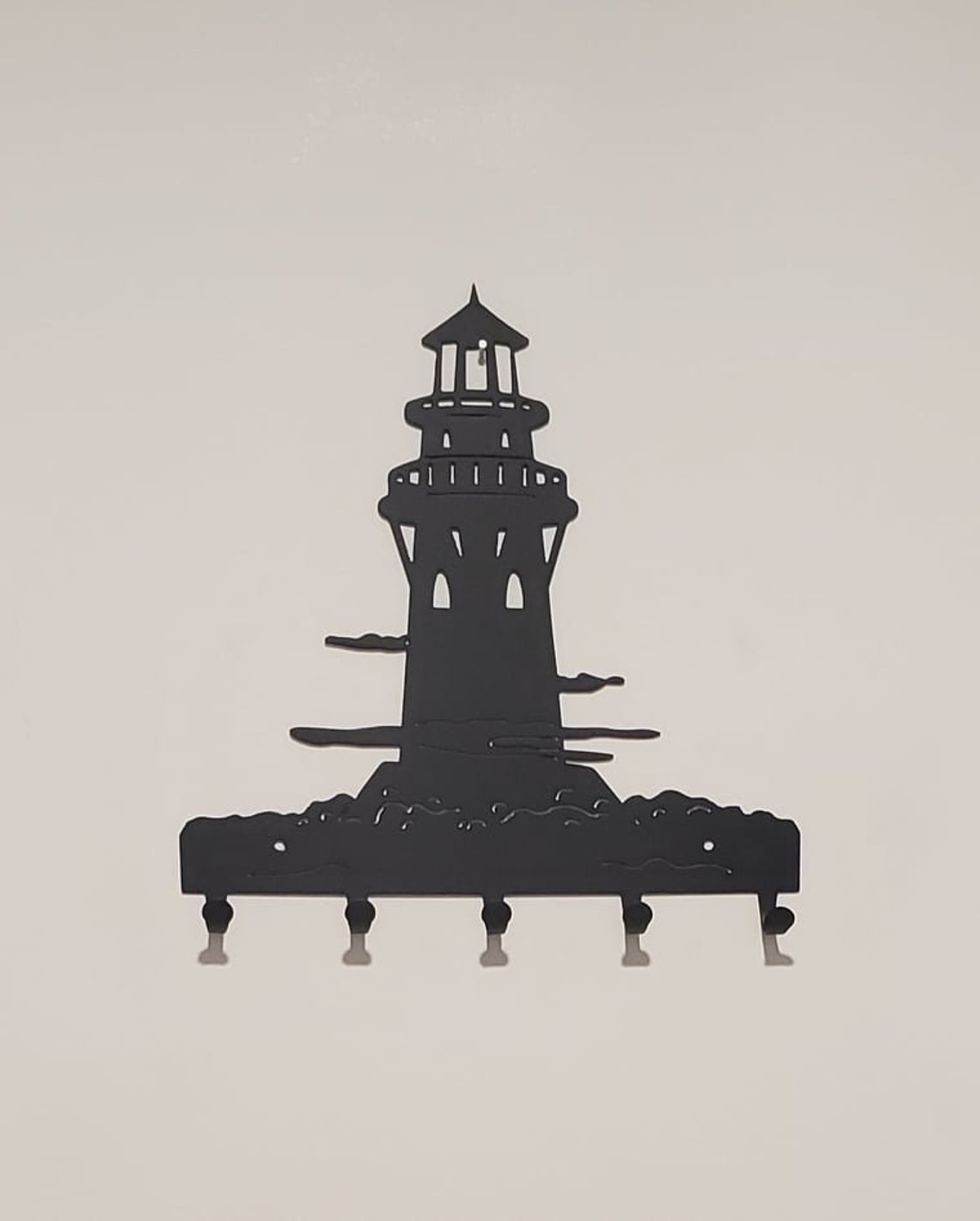 Metal lighthouse wall decor/keychain holder | Etsy