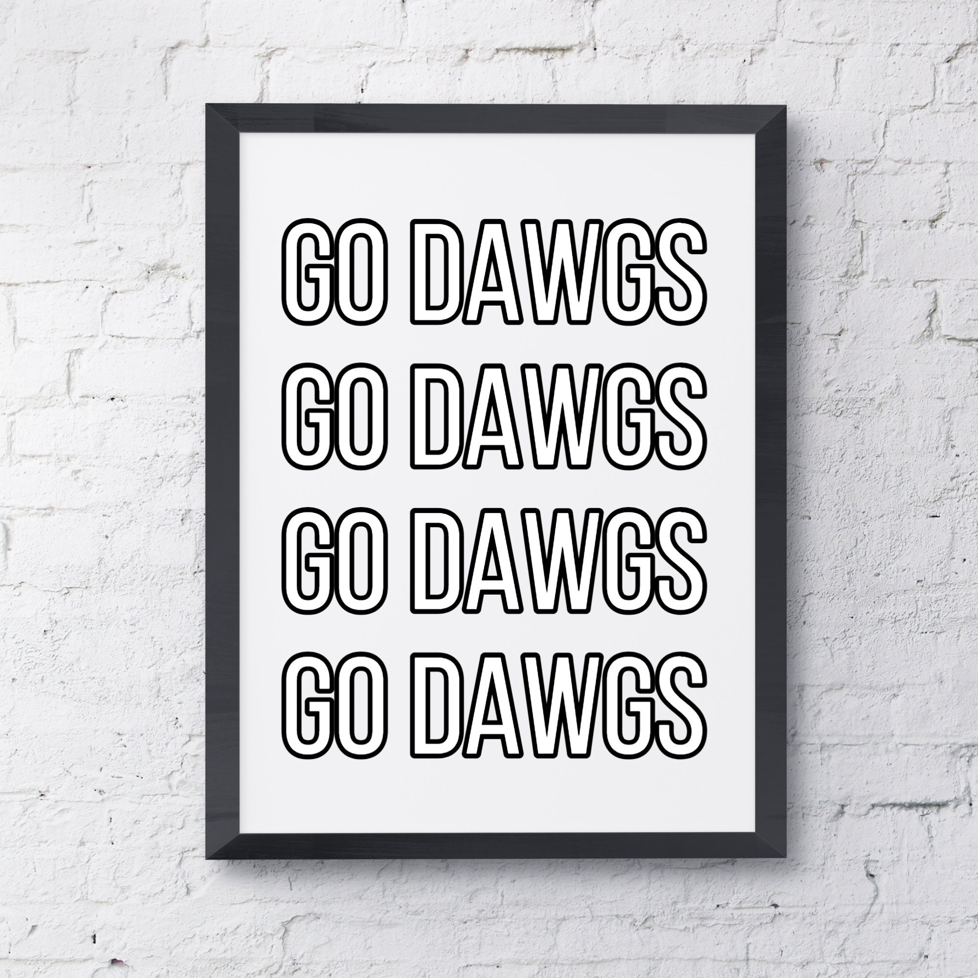 Two GO DAWGS Instant Digital Download, Png File up to 11x14 Printable ...
