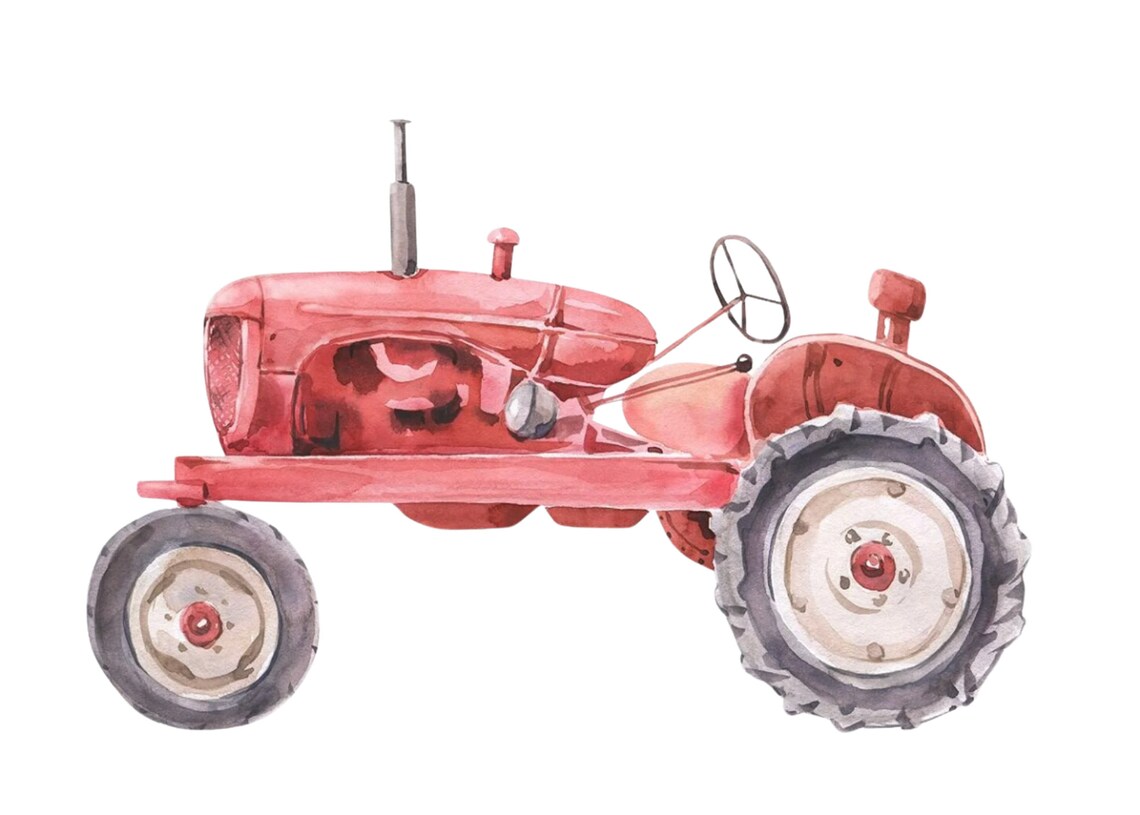 Farm Tractor Prints for Baby and Toddler Boys Room, Farm Nursery Decor ...