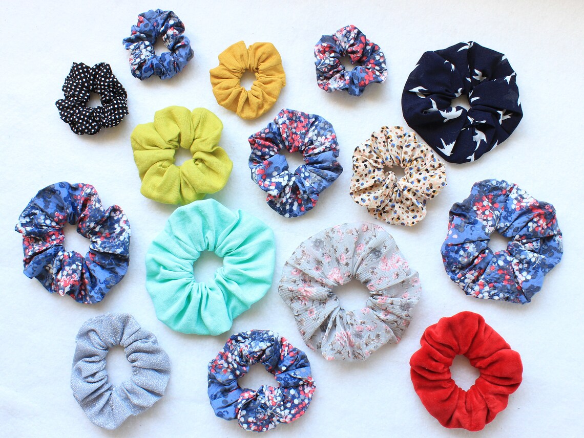 Scrunchies 6 Sizes PDF Sewing Pattern, How to Make Scrunchie ...