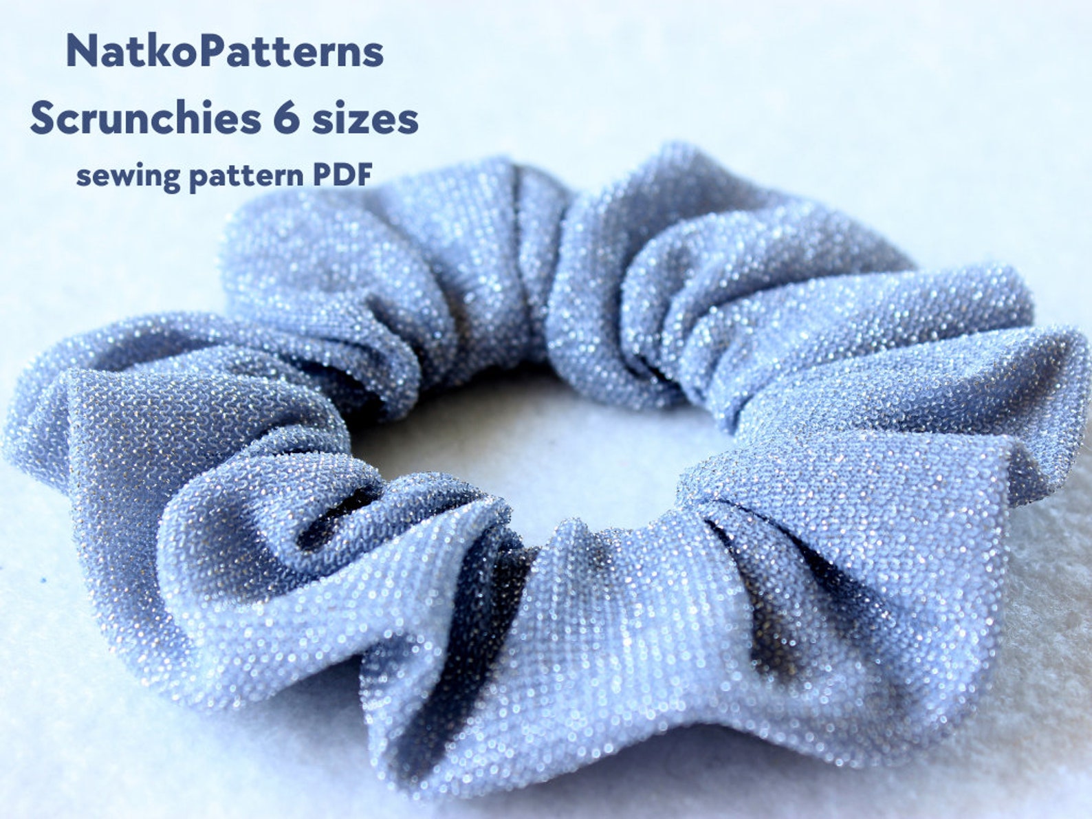 Scrunchies 6 Sizes PDF Sewing Pattern, How to Make Scrunchie ...