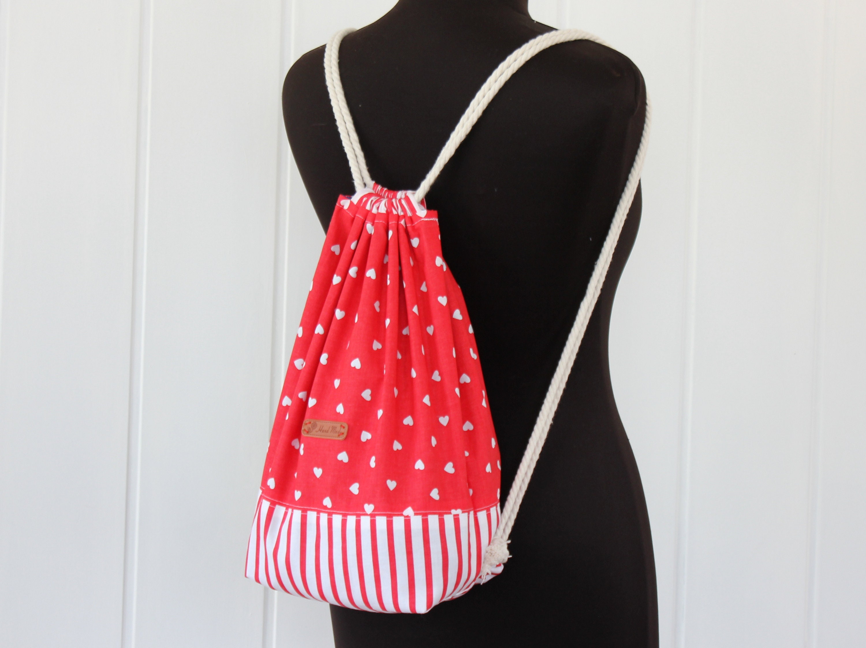 Drawstring Backpack Sewing Pattern, Easy Sewing Project Bag , Ruksack ...
