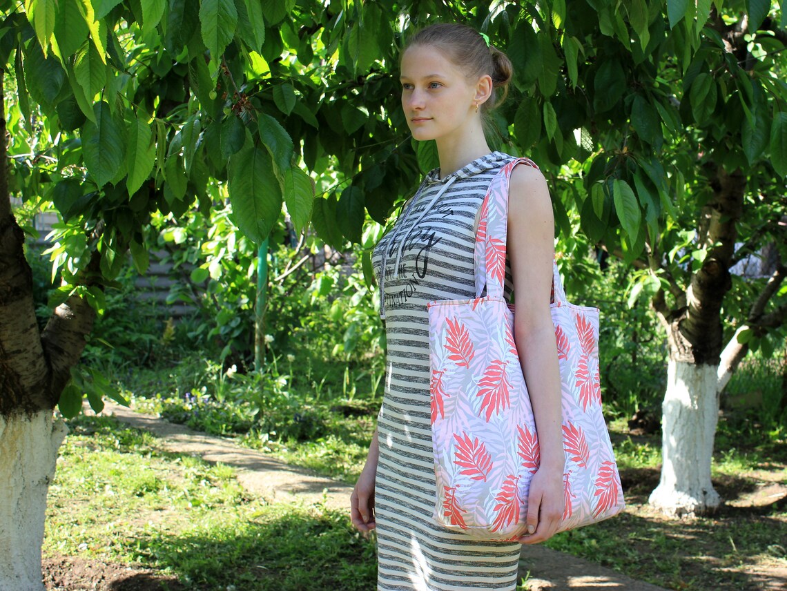 Large Tote Bag Pattern Lined Market Bag Tutorial Eco Bag - Etsy