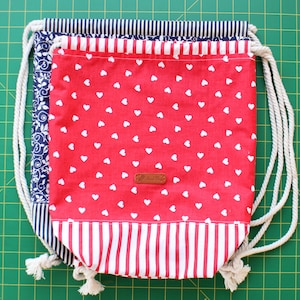 Drawstring Backpack Sewing Pattern, Easy Sewing Project Bag , Ruksack ...