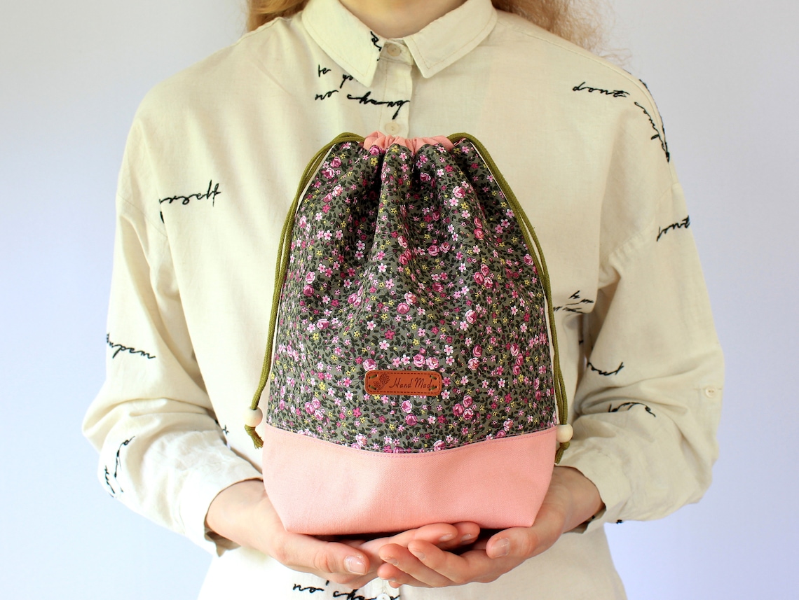 Drawstring Bag Sewing Pattern Easy Sewing Project Craft Bag - Etsy