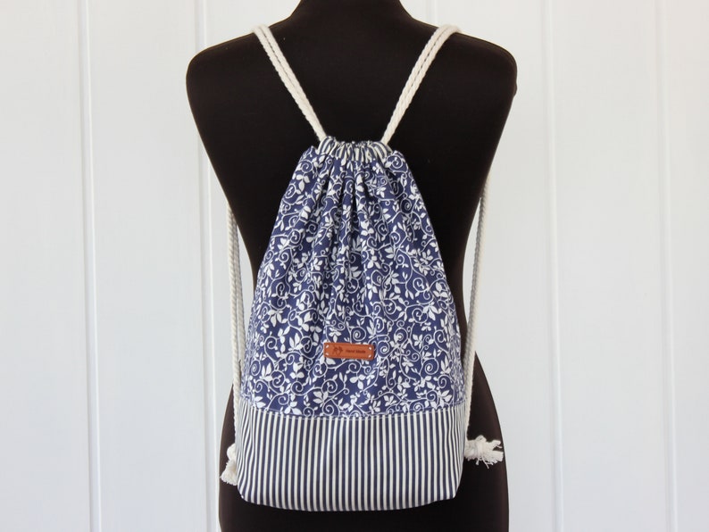Drawstring Backpack Sewing Pattern, Easy Sewing Project, Download PDF ...