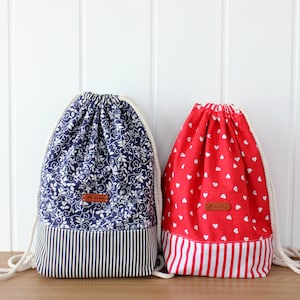 Drawstring Backpack Sewing Pattern, Easy Sewing Project Bag , Ruksack ...