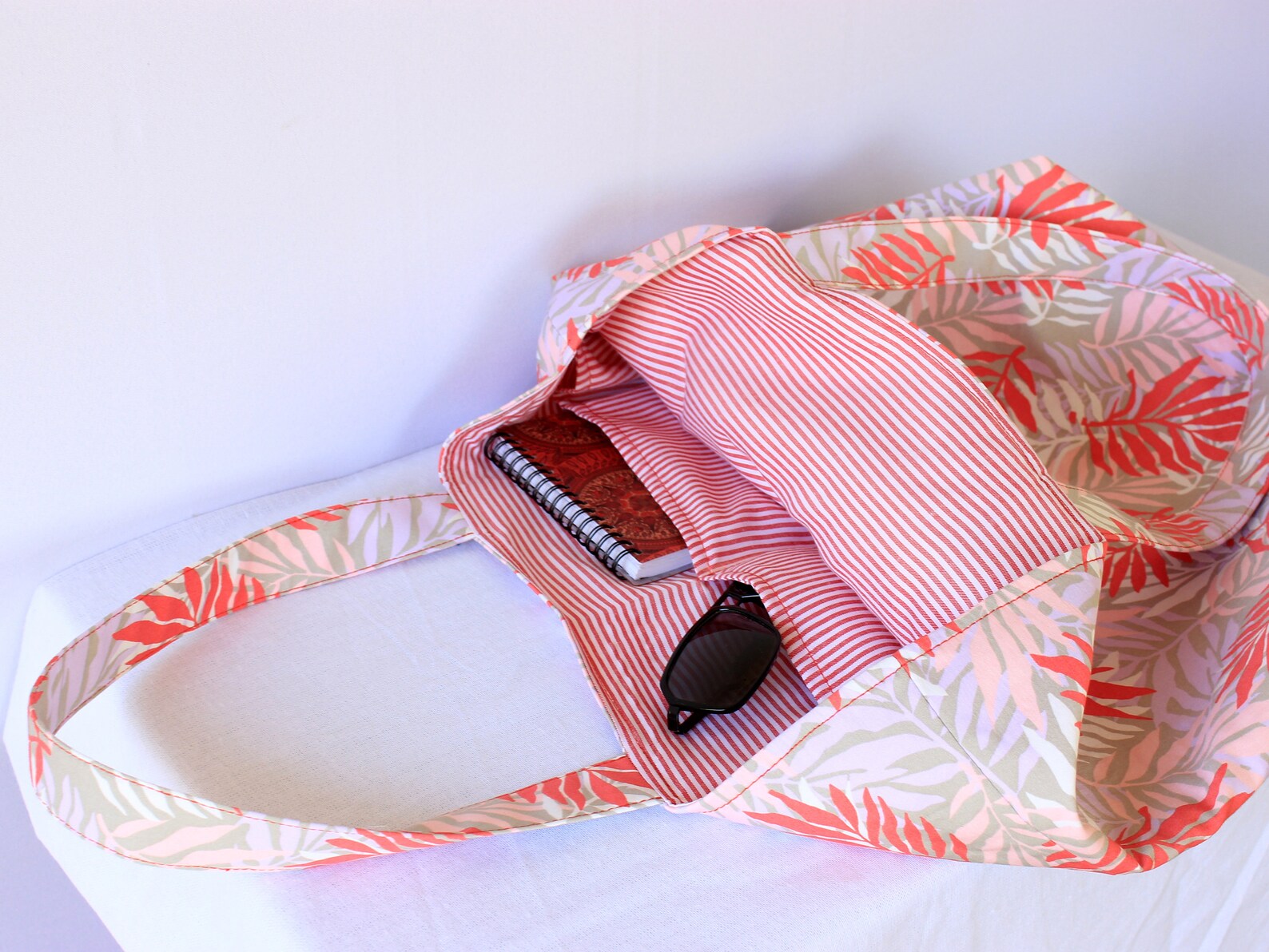 Large Tote Bag Pattern Lined Market Bag Tutorial Eco Bag - Etsy