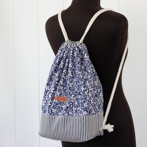 Drawstring Backpack Sewing Pattern, Easy Sewing Project Bag , Ruksack ...
