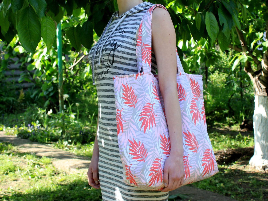 Large Tote Bag Pattern Lined Market Bag Tutorial Eco Bag - Etsy