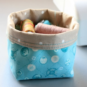 Reversible Fabric Basket PDF Sewing Pattern, DIY Fabric Storage 5 Sizes ...
