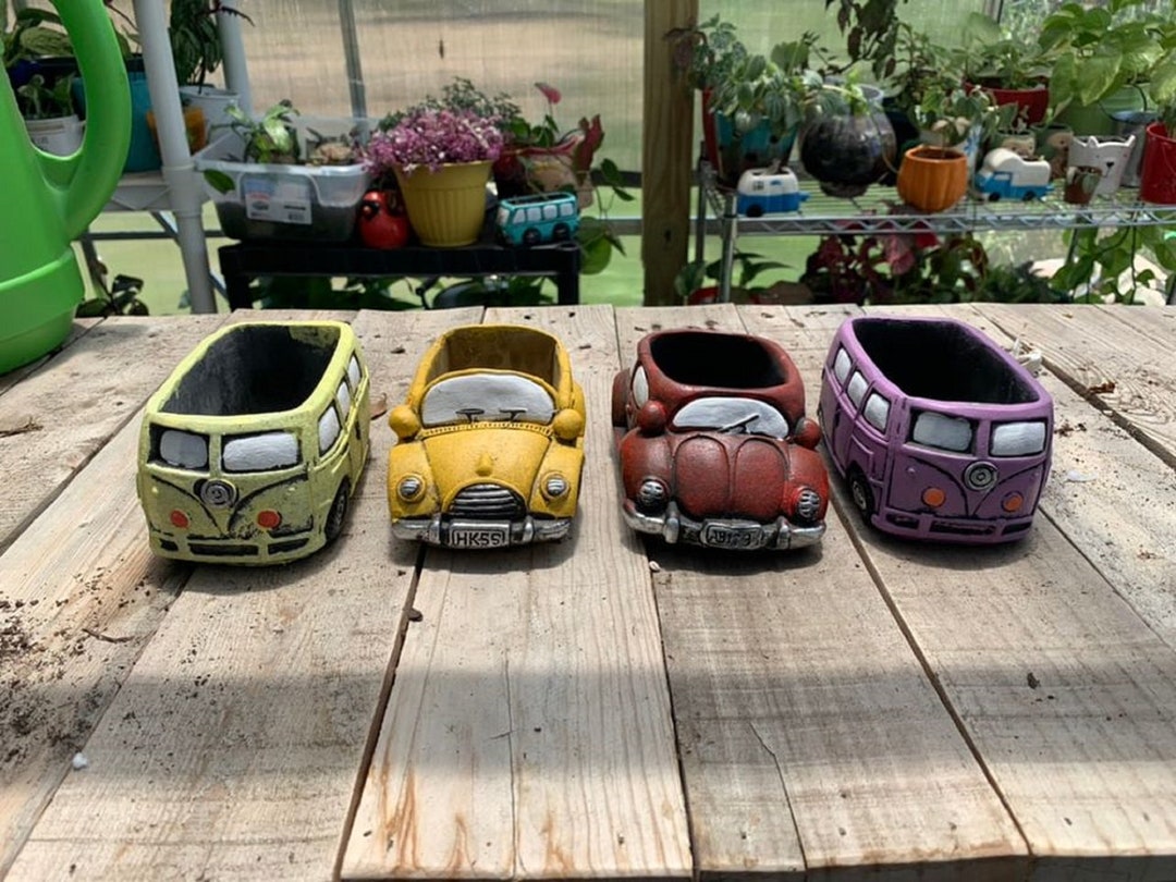 Adorable Car & Bus Planters - Etsy