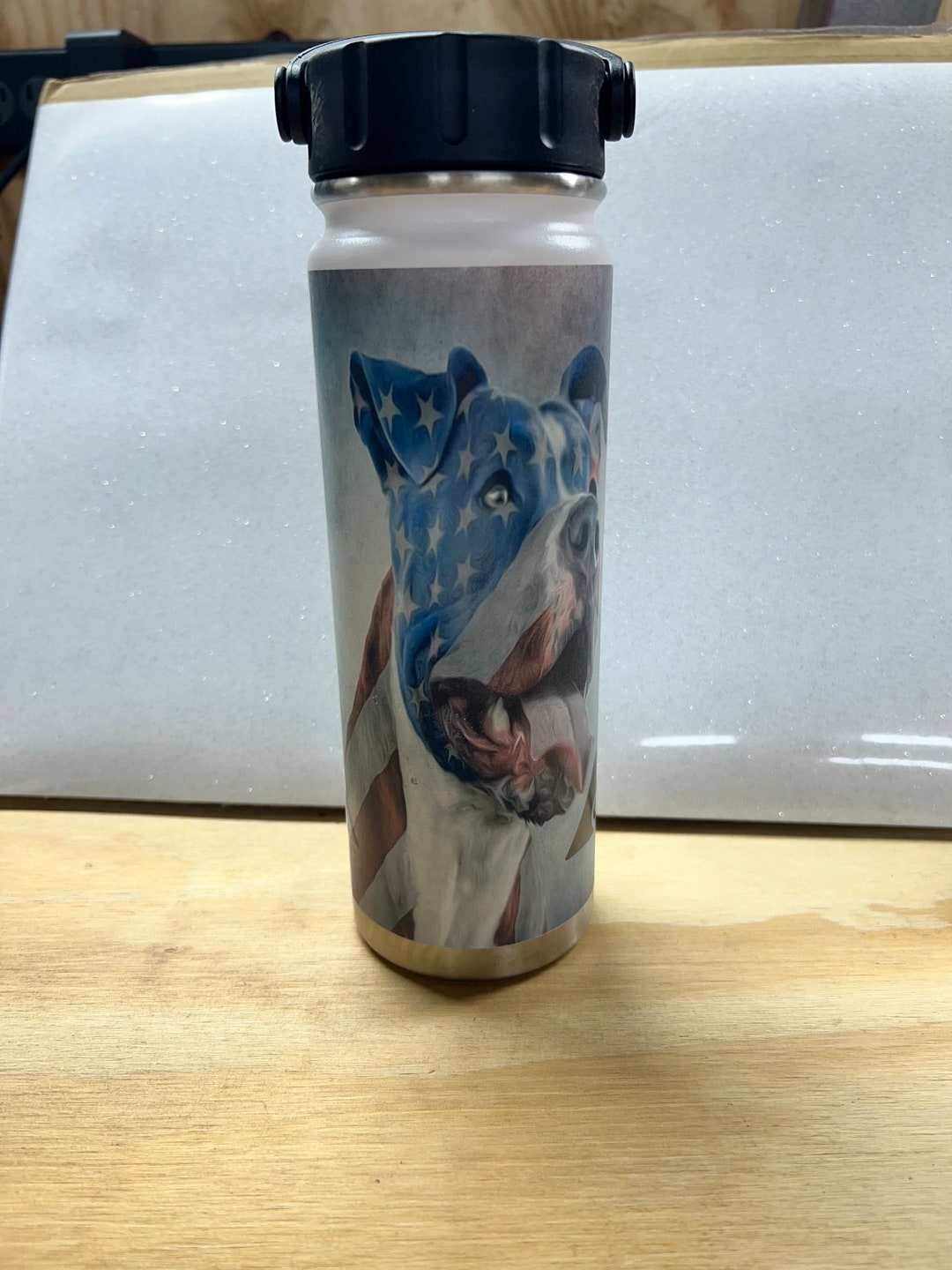Pit Bull Flag Tumbler - Etsy
