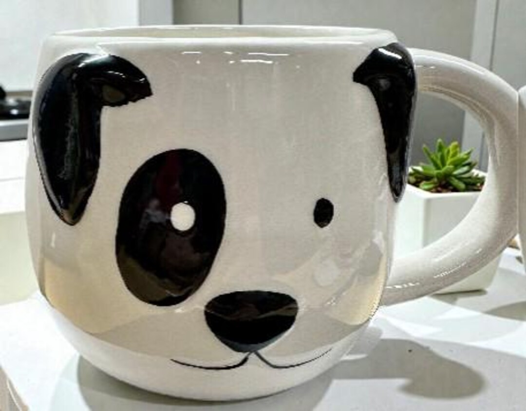 Panda Face Dog Mug – Cozy Ceramic Cup for Animal Lovers - Etsy