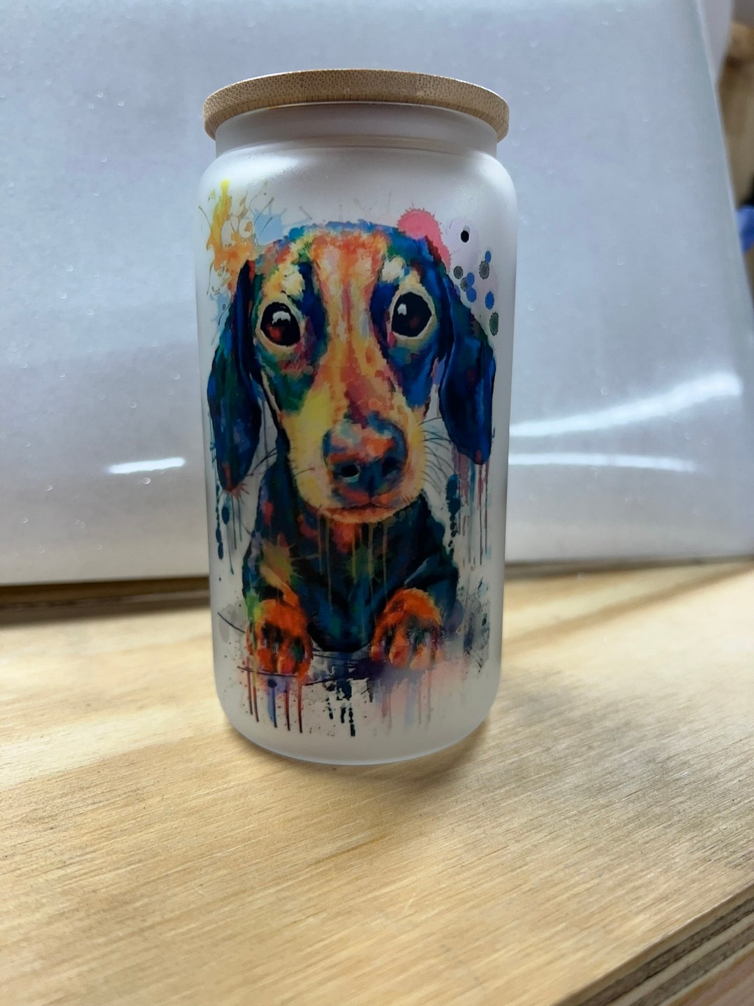 Doug Dachshund (weiner Dog) Can/tumbler - Etsy