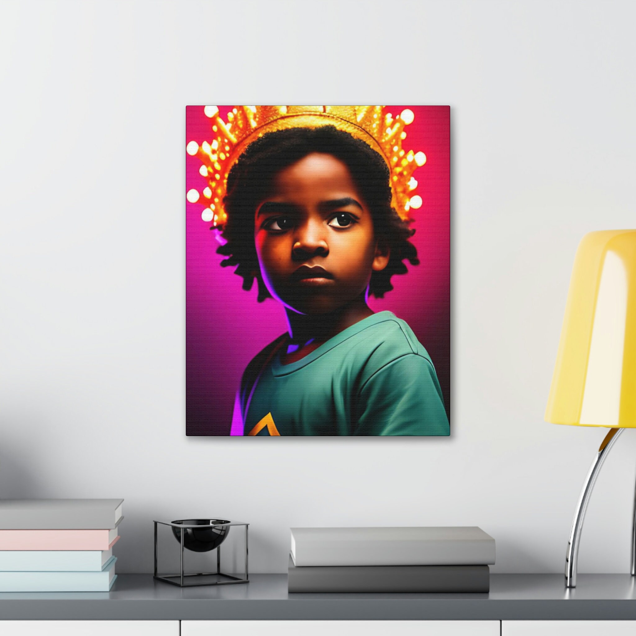 Printable Shining Full Glow African American Wall Art Canvas - Etsy