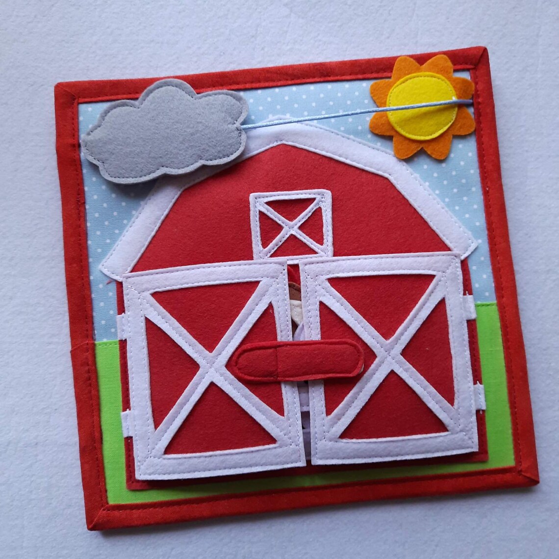 Farm Animals Finger Puppets, Felt Farm Barn Busy Board, Gifts for Kids ...