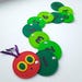 The Very Hungry Caterpillar - Snap Buttoning Game - Montessori Felt ...