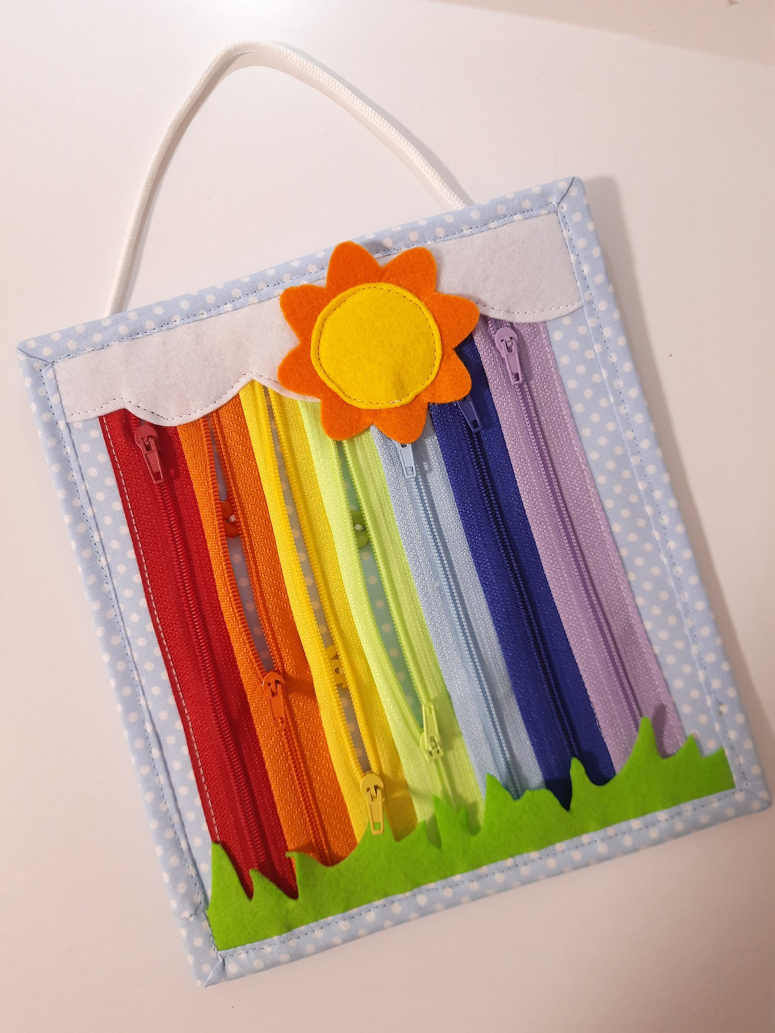 Montessori Buckle Zipper Toy - Activity Busy Board for Toddlers for ...