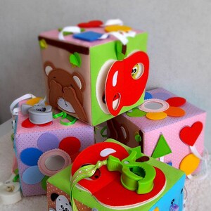 Activity Sensory Travel Toy - Sensory Cube - Educational Toys - Sensory ...