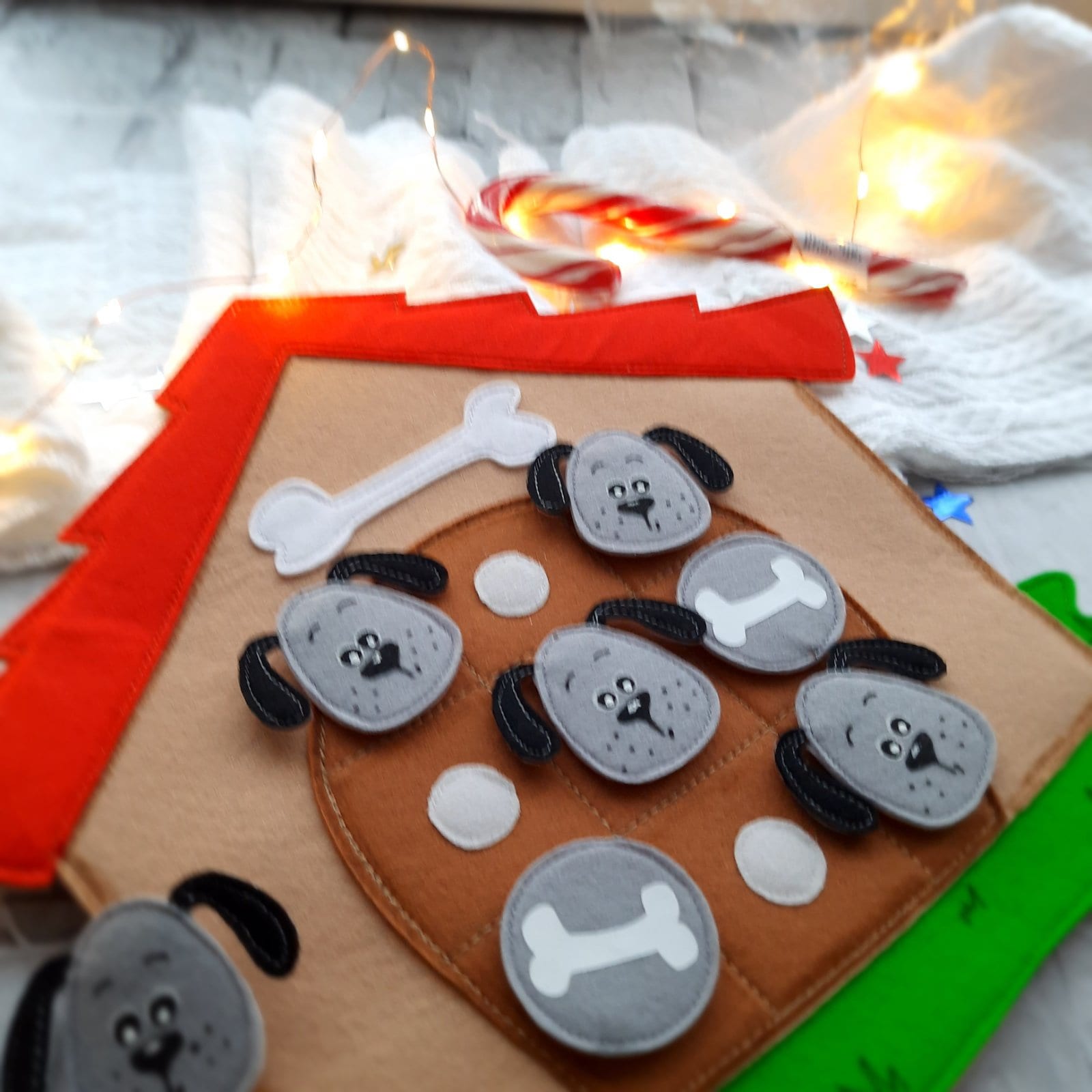 Felt Tic Tac Toe Game, Educational Felt Games for Children With Velcro ...